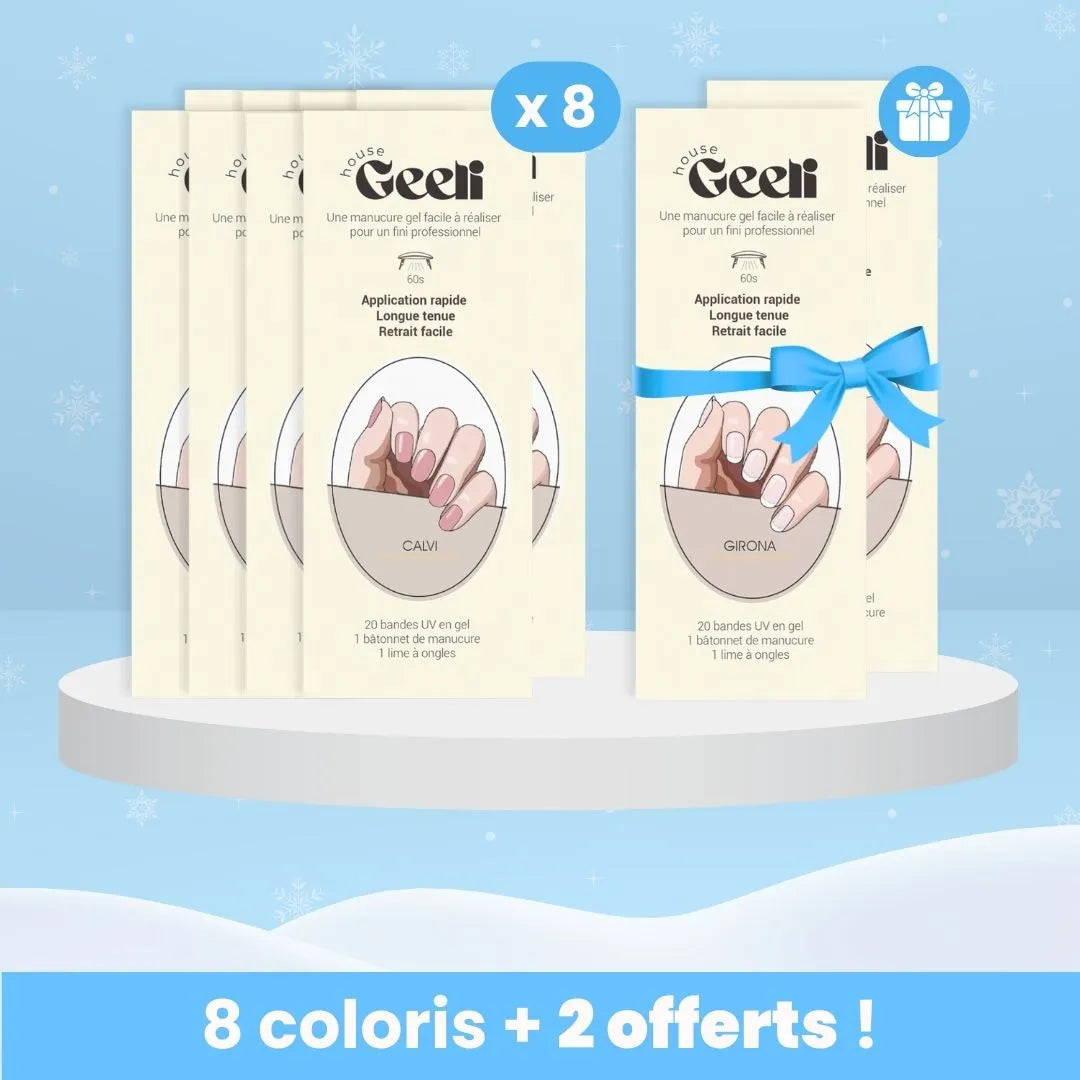 Pack Soldes Accessoires de 8 + 2 Geeli Nails